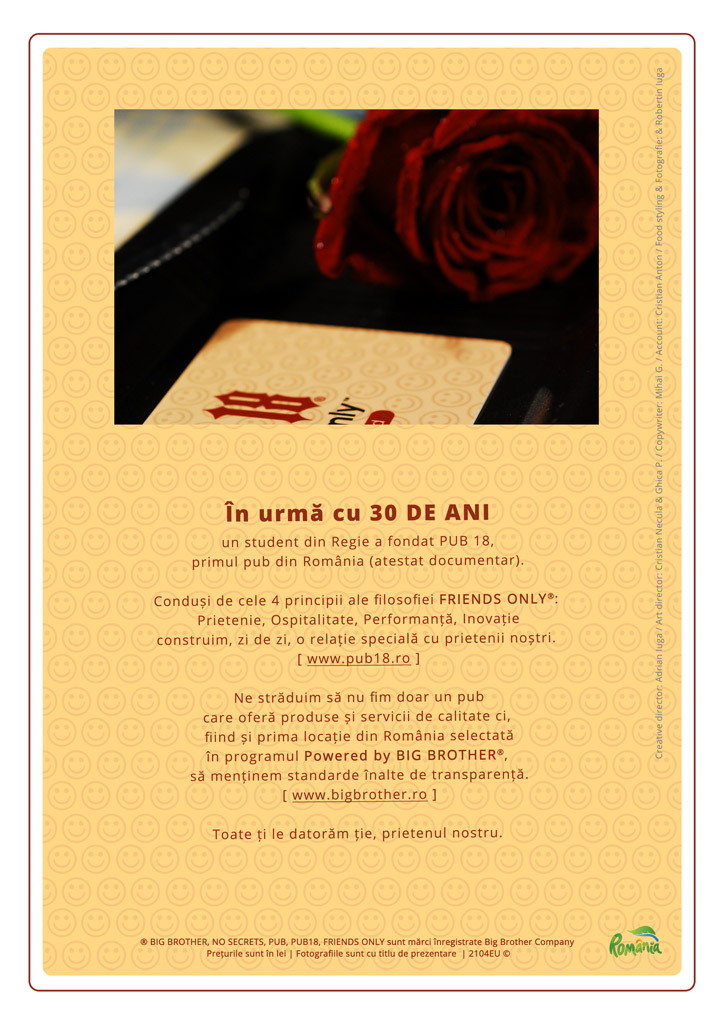 Meniu cu preturi pentru pizza, grill-uri si bauturi | PUB18
